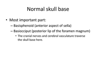 Imaging in Skull base | PPTX