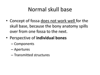 Imaging in Skull base | PPTX