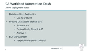 CA Workload Automation iDash: Real World Use | PDF | Operating Systems ...