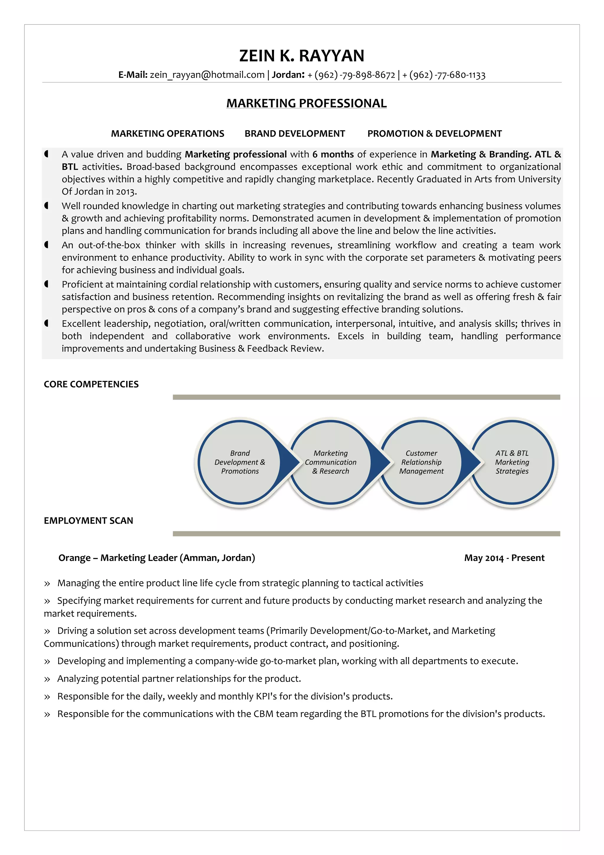 Zein-Rayyan-CV-Final-1 | PDF