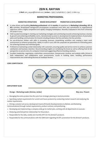 Zein-Rayyan-CV-Final-1 | PDF