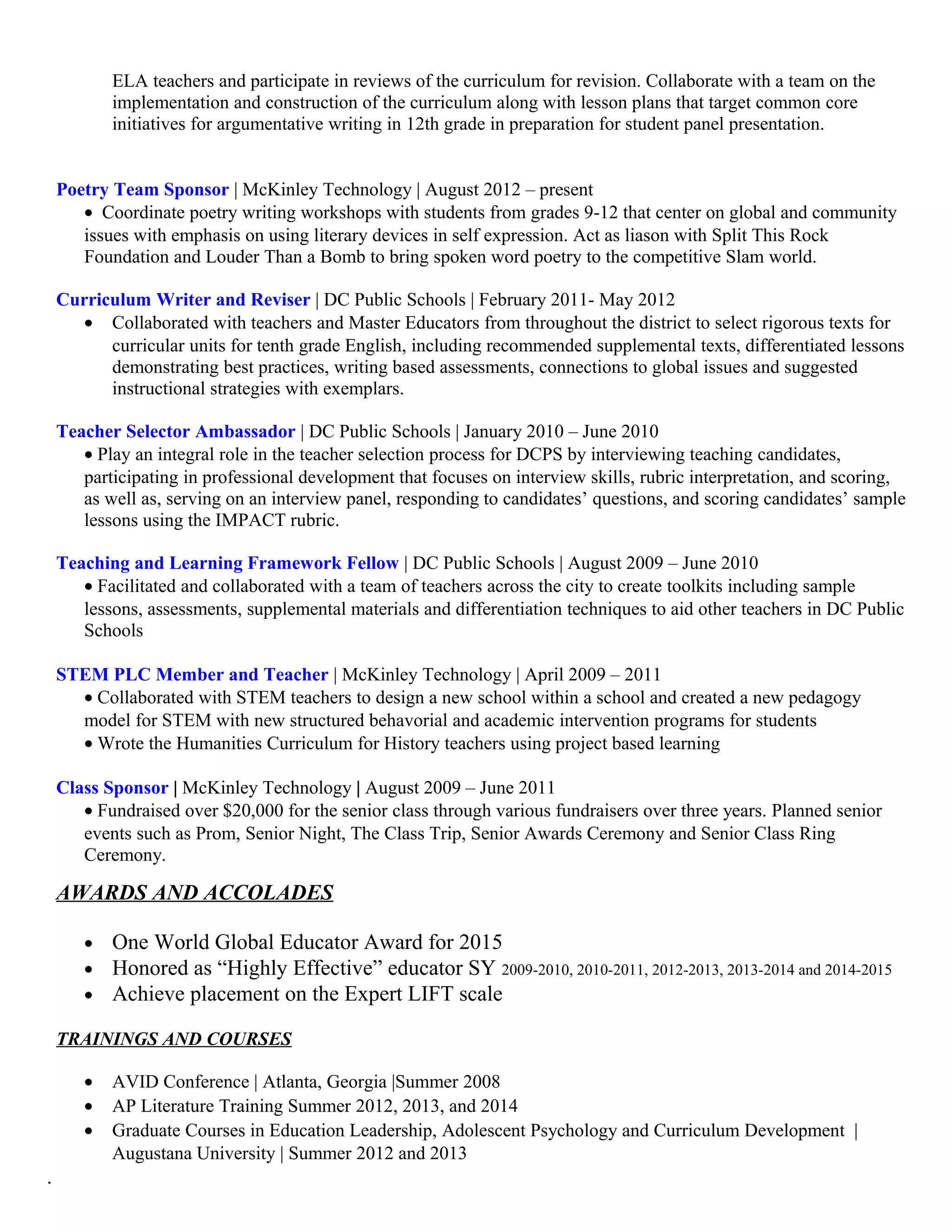 Resume Rachel Broudy 2015__ | PDF