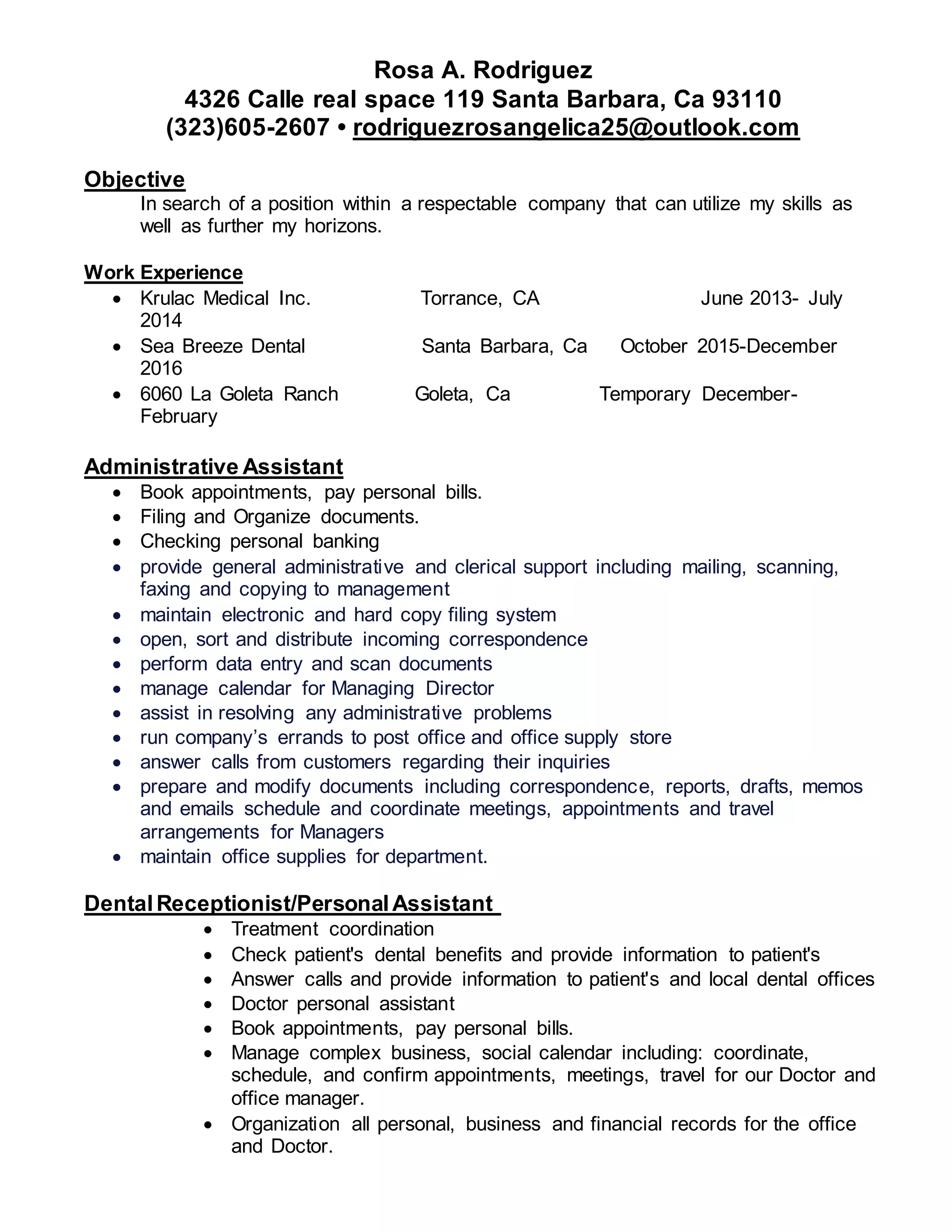 Rosa Rodriguez Resume | DOCX