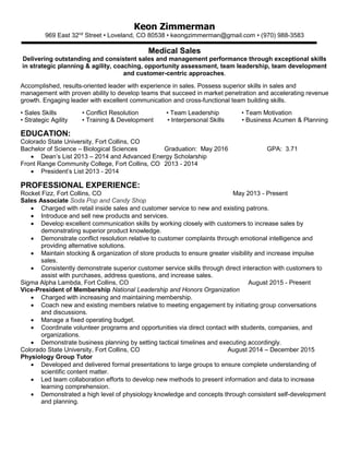 Resume LinkedIn-Keon Zimmerman | PDF