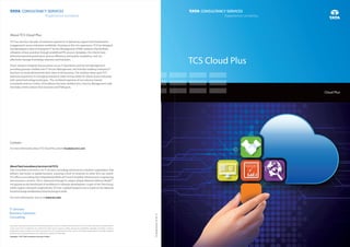 TCS Cloud Plus_080415 | PDF