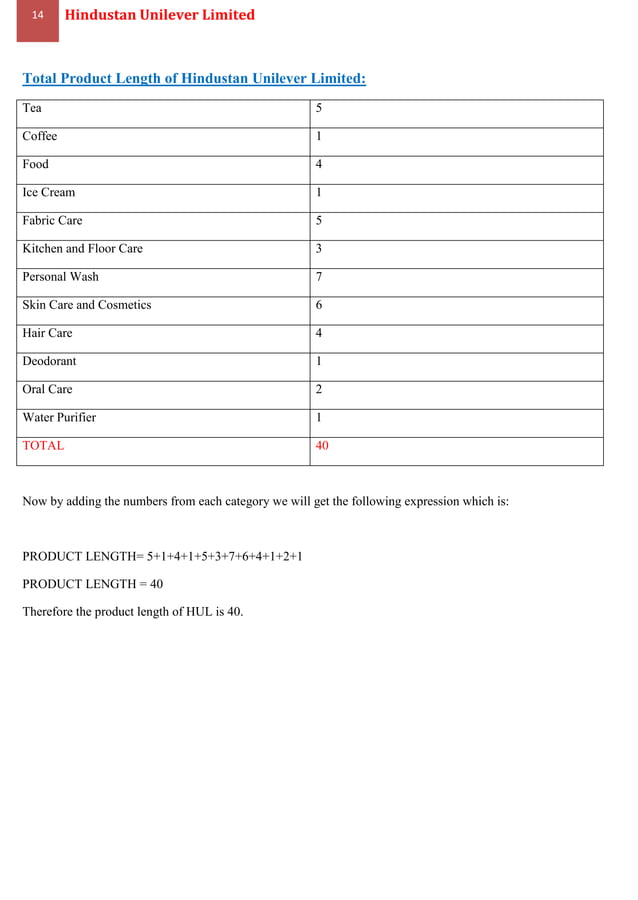 HUL PRODUCT MIX | PDF | Skin Care | Beauty