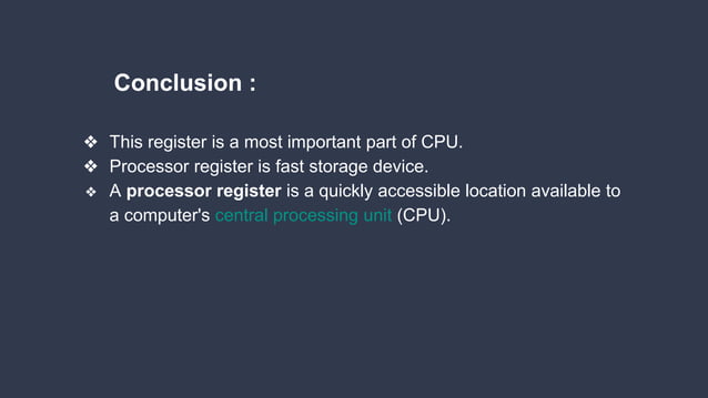 fetch execute cycle of registers | PPT