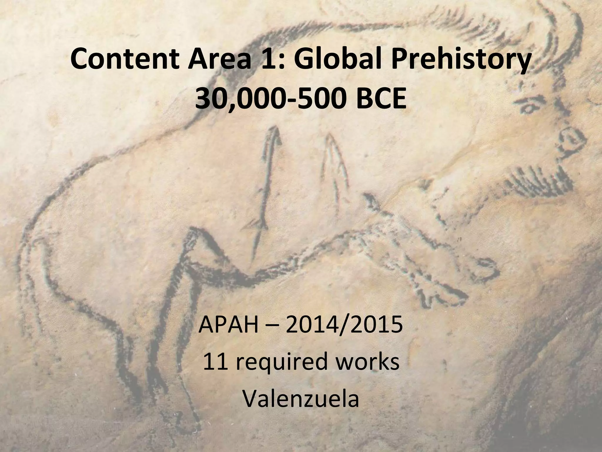 AP Art History Global Prehistory | PPTX