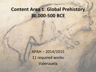 AP Art History Global Prehistory | PPTX