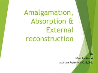 Amalgamation Absorption and External Reconstruction | PPTX