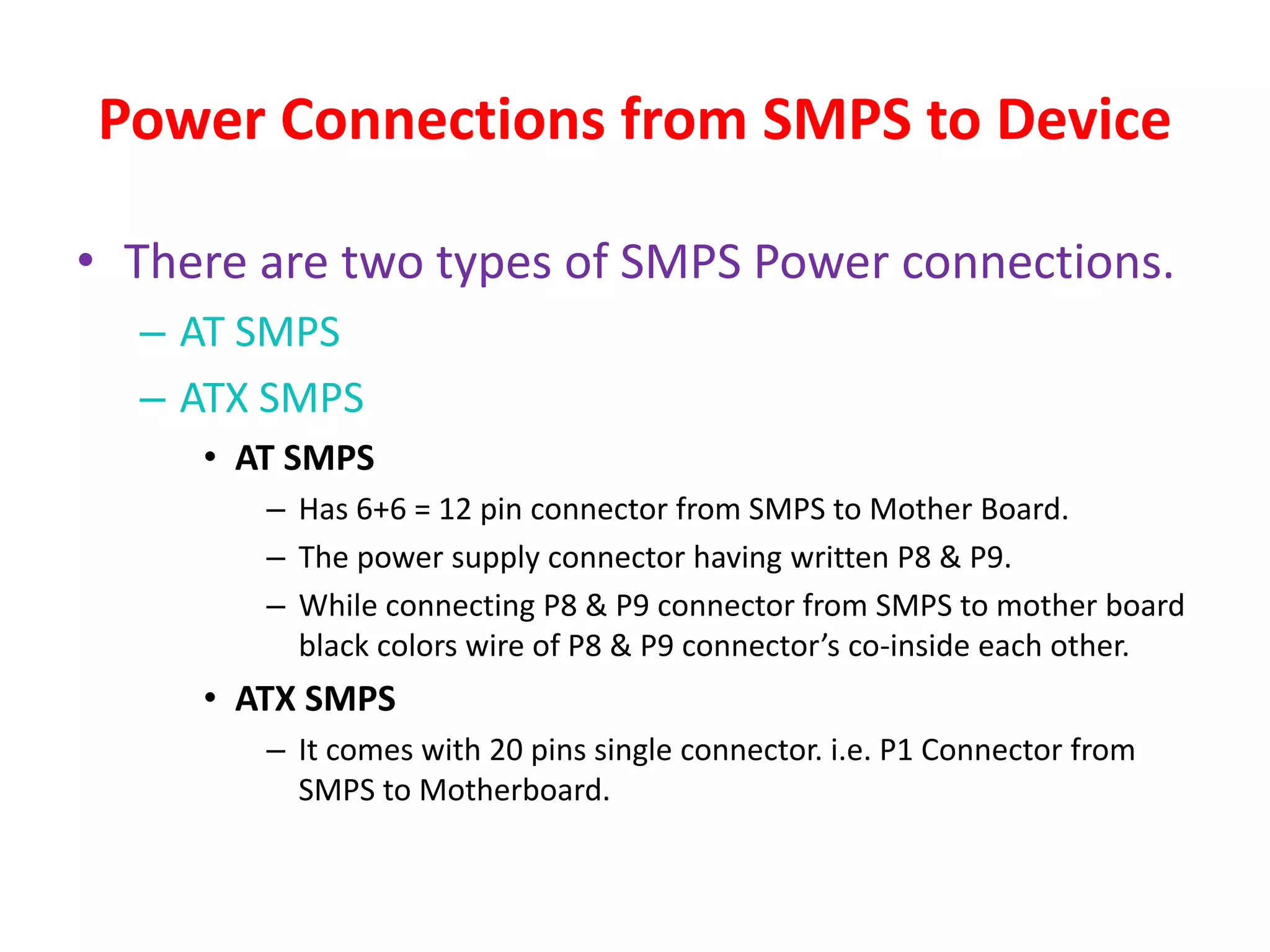 Ports of Mother Board | PPTX | Computer Peripherals | Computing