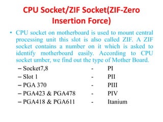 Ports of Mother Board | PPTX | Computer Peripherals | Computing