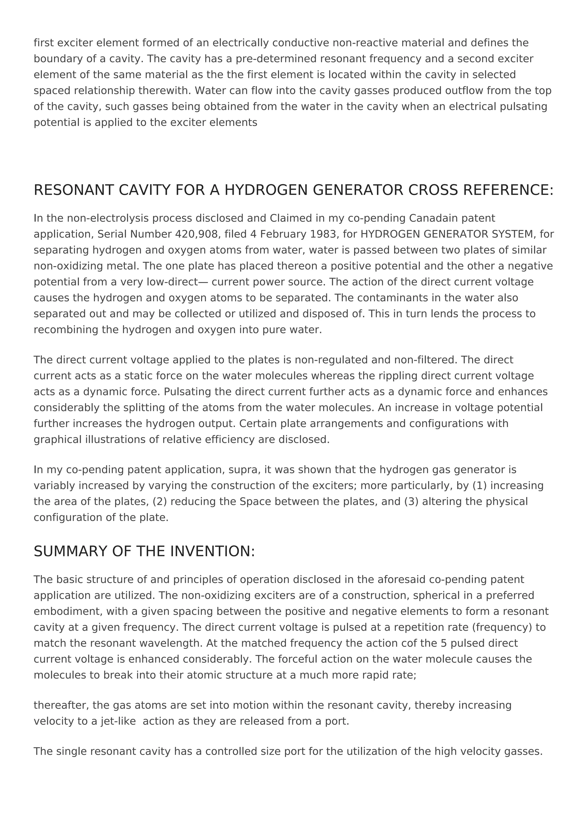 ca1234773a1-resonant-cavity-hydrogen-generator-that-operates-with-a ...