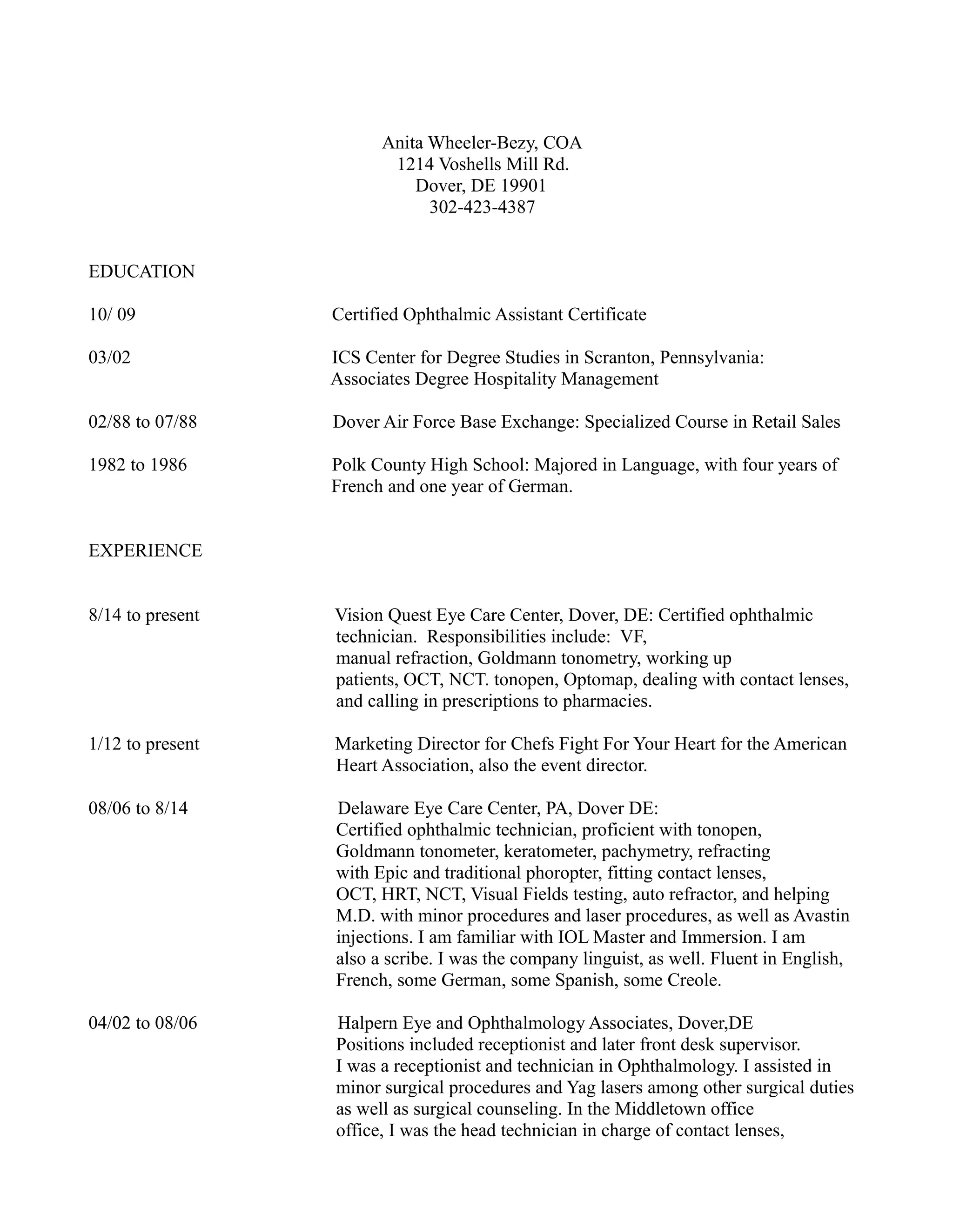 new resume 2015 | PDF