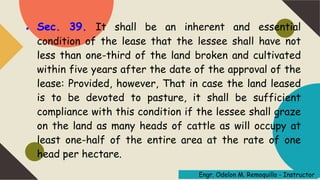 Ca 141 week 3 (lease and free patents) | PPTX
