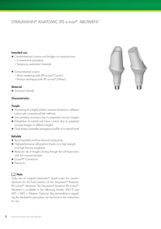 ivoclar ips manual | PDF | Dental Health | Diseases and Conditions