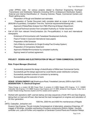 Engr. Asim Mahmood CV | DOC