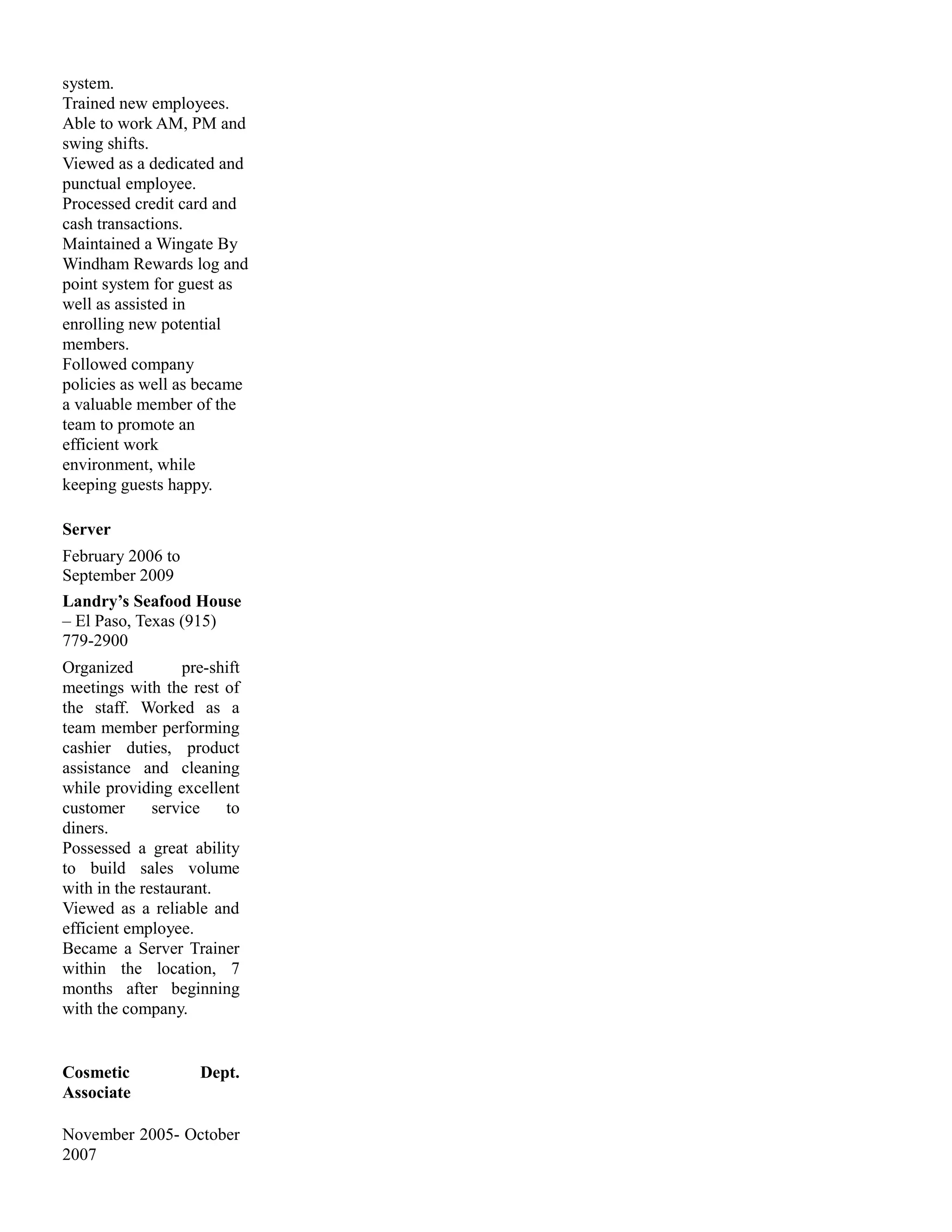 Martha 2015 Resume | RTF