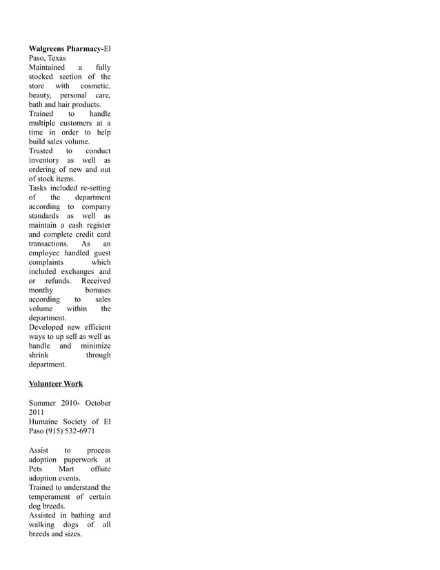 Martha 2015 Resume | PDF