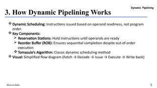Dynamic Pipelining in Computer Architecture | PPTX