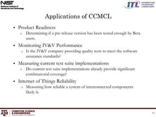 Measuring the Combinatorial Coverage of Software in Real Time | PPTX