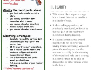 Reading Strategies Flip Chart CA1 | PDF
