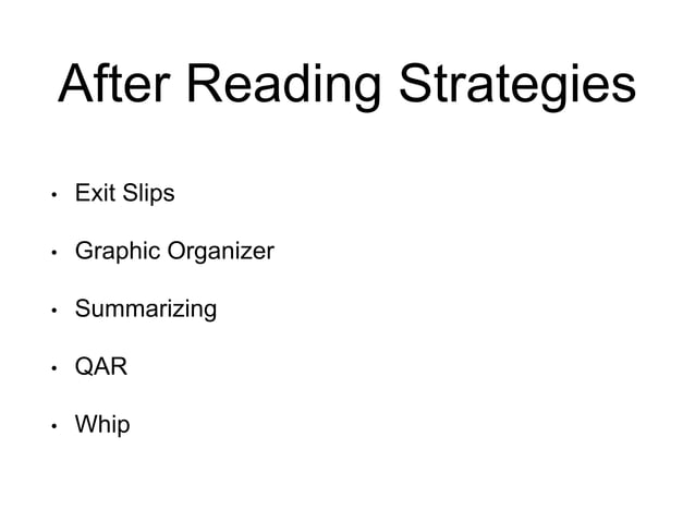 Before, During, and After reading strategies | PPTX