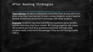 Before, during, and after reading strategies CA1 RED4348 | PPTX