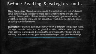 Before, during, and after reading strategies CA1 RED4348 | PPTX