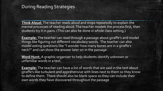Before, during, and after reading strategies CA1 RED4348 | PPTX