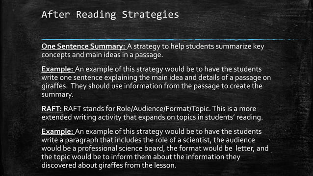 Before, during, and after reading strategies CA1 RED4348 | PPTX