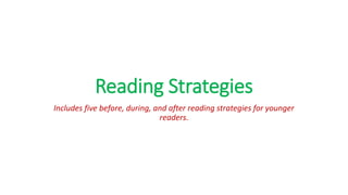 Ca #1 red reading strategies | PPT