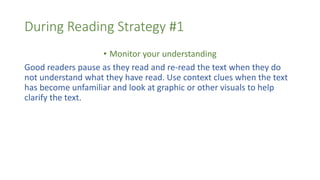 Ca #1 red reading strategies | PPT