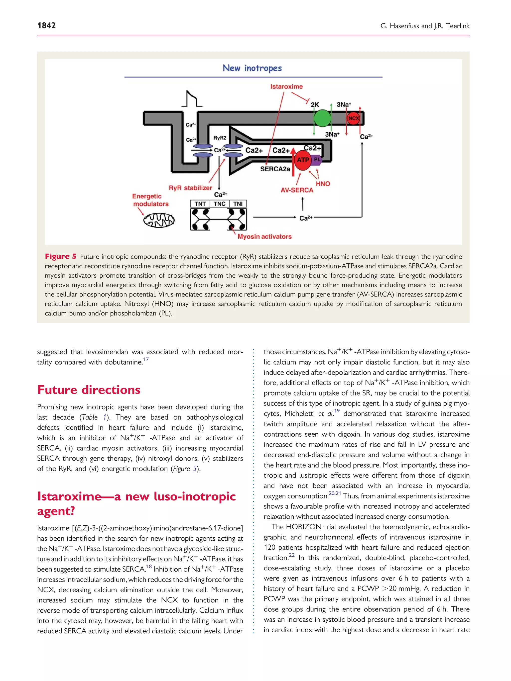 Cardiac Inotropes : Current Agent and Future Directions | PDF