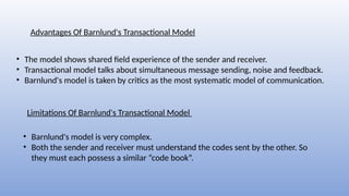 communication models using for engineering industry | PPTX