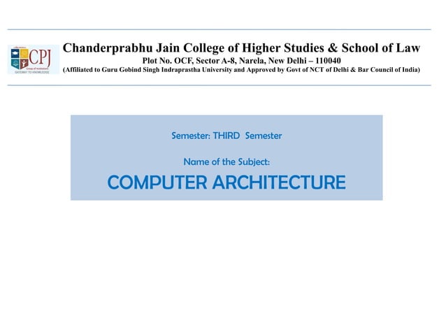 Computer Architecture | PDF