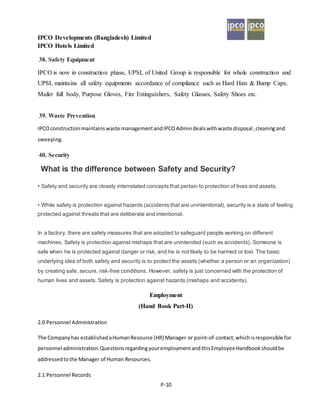 IPCO Employee Policy Manual | DOCX