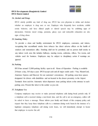 IPCO Employee Policy Manual | DOCX