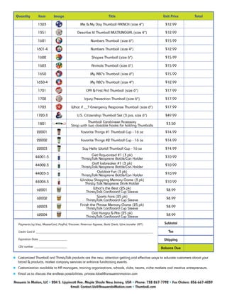 Thumball & ThirstyTalk Catalog | PDF