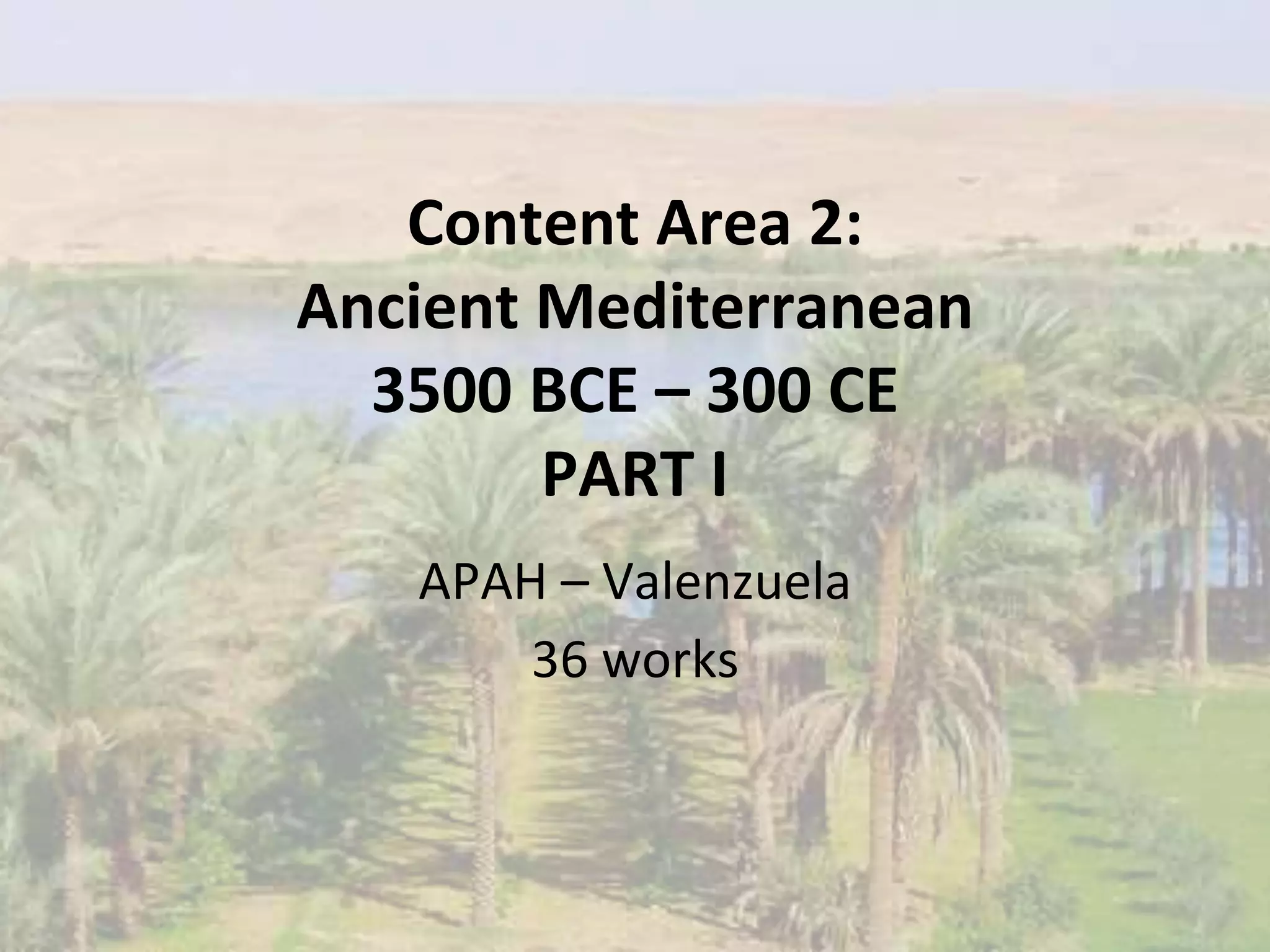 AP Art History - Ancient Near East & Egypt | PPTX