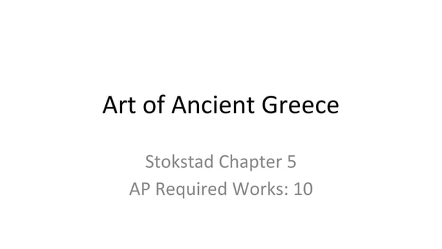 AP Art History Ancient Greece & Rome | PPTX