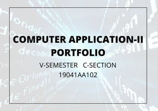 COMPUTER APPLICATION PORTFOLIO - SketchUp | PDF