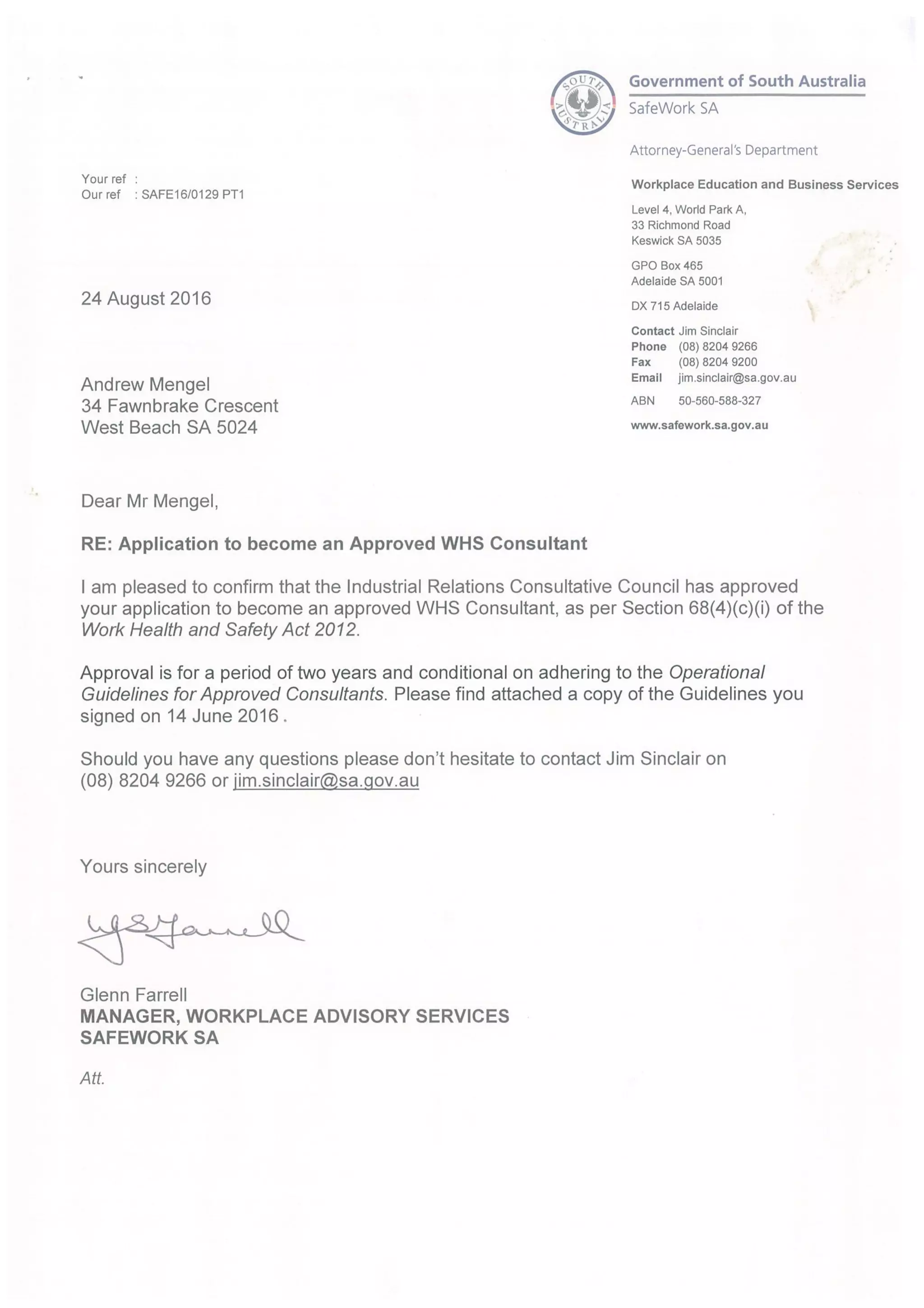 Approved WHS Consultant | PDF