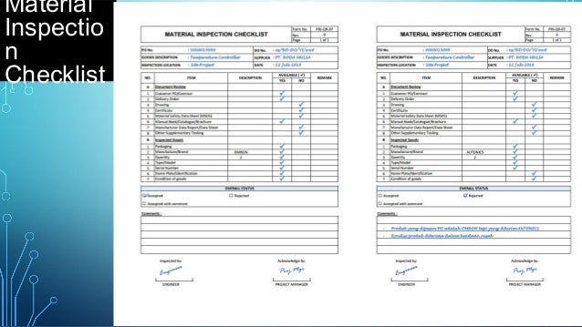 02_Material Inspection