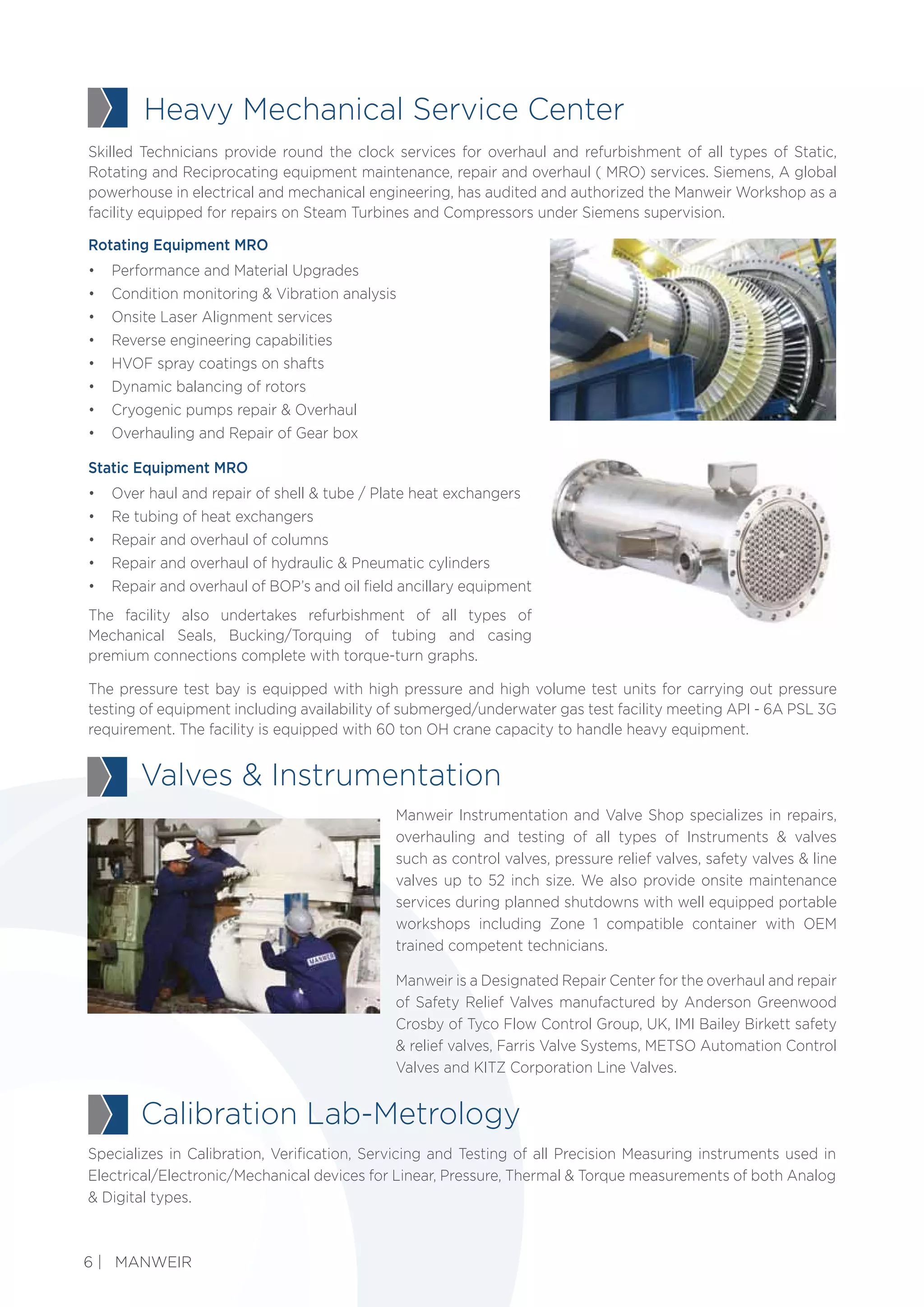 Manweir Brochure | PDF