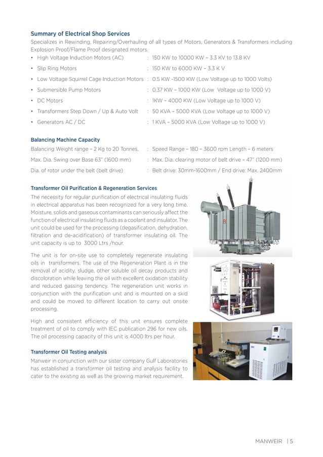 Manweir Brochure | PDF