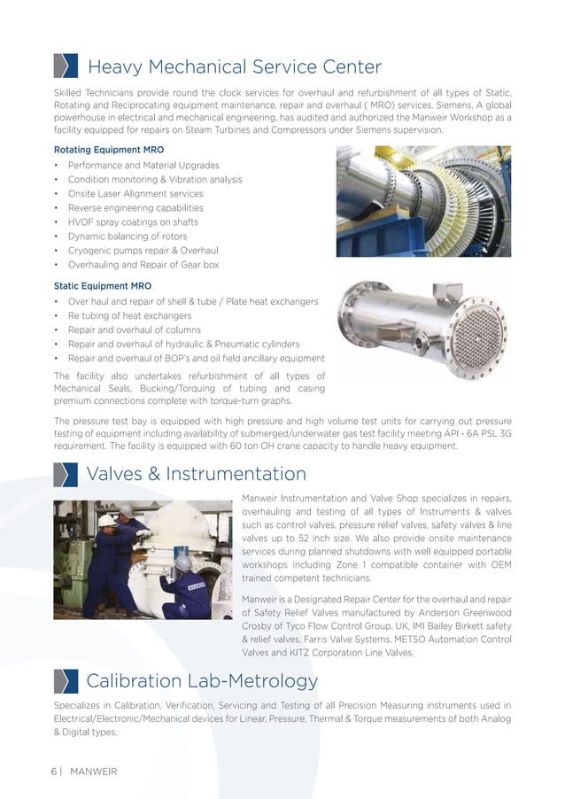 Manweir Brochure | PDF