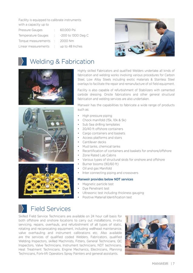 Manweir Brochure | PDF