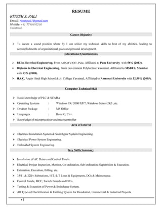 Ritesh Resume | PDF