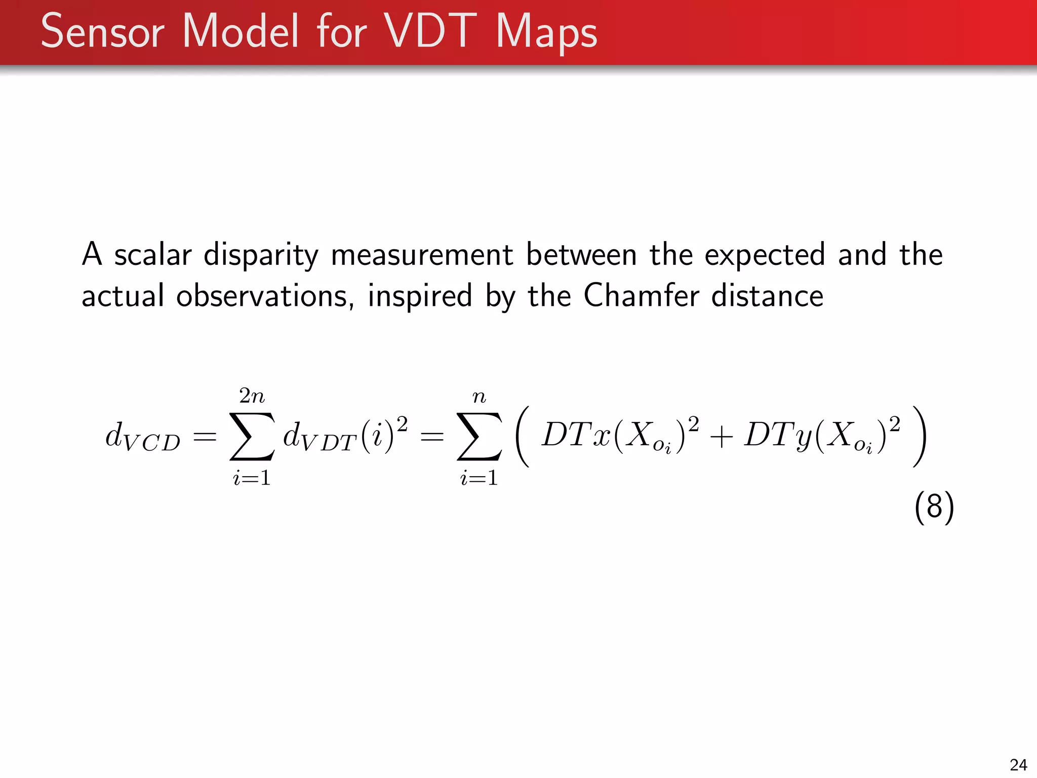Vector Distance Transform Maps for Autonomous Mobile Robot Navigation | PPT